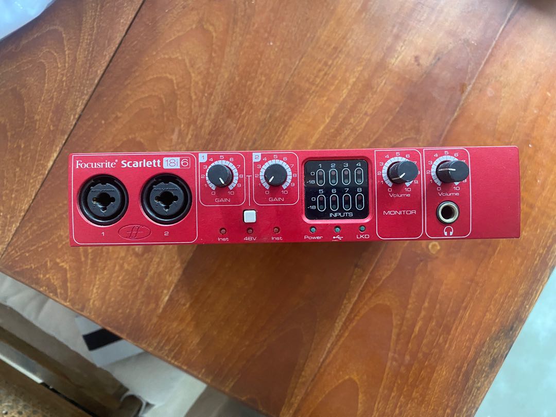 Focusrite Scarlett 18i6 USB Audio Interface, Audio, Other Audio ...