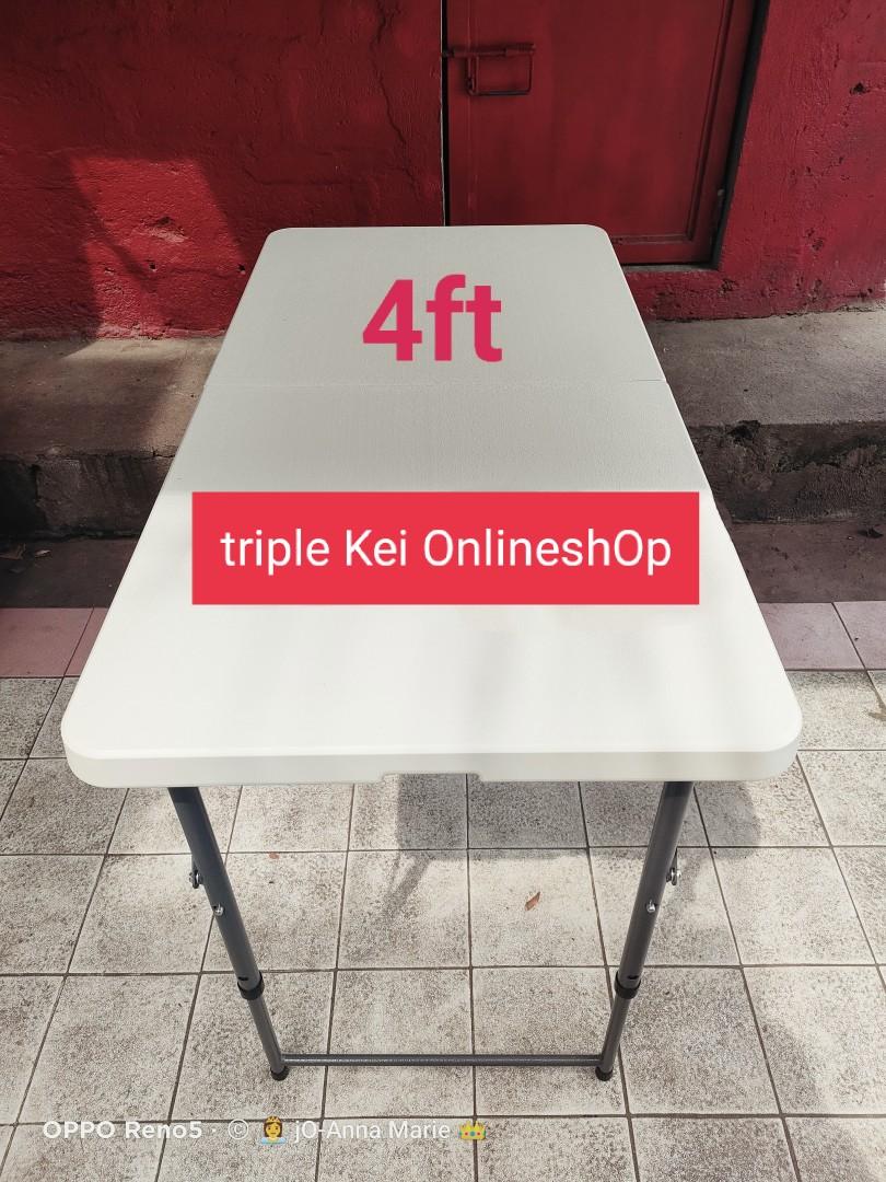 FOLDING TABLE (HARD PLASTIC), Furniture & Home Living, Outdoor ...