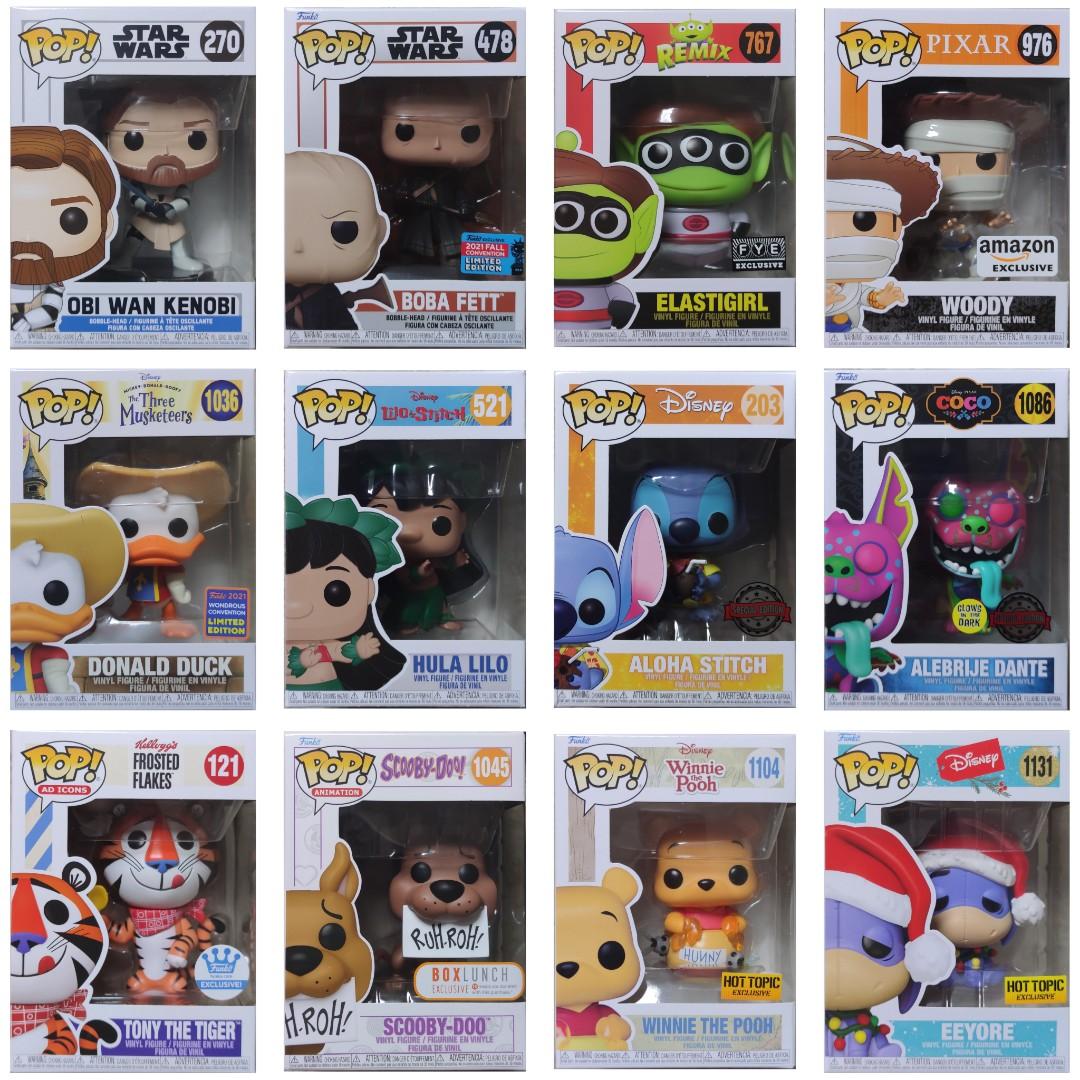 Funko POP! Star Wars Obi Wan Kenobi Boba Fett; Disney Alien Remix ...