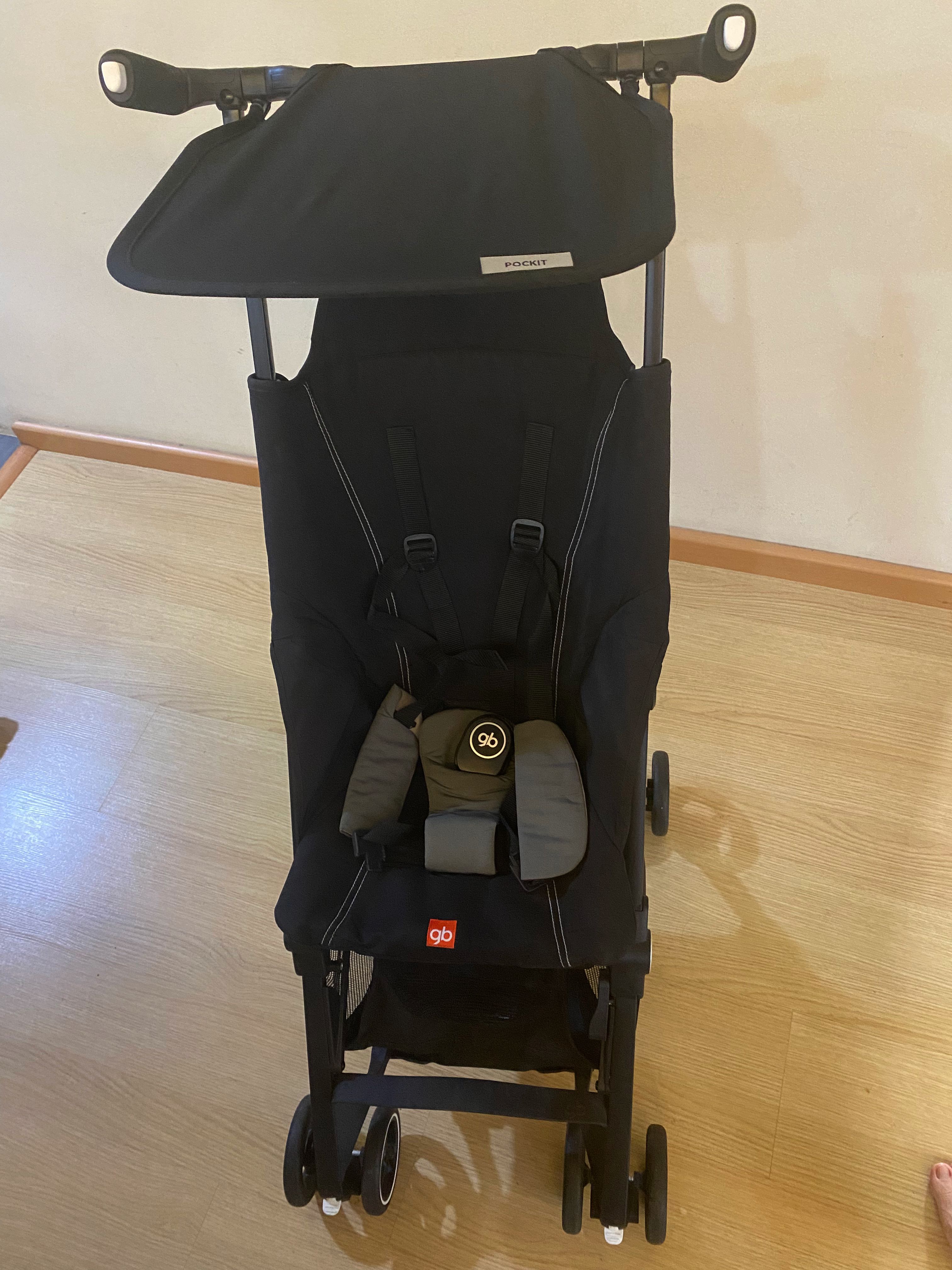 GB Pockit stroller (non-recline) with box , Monument Black, Babies ...