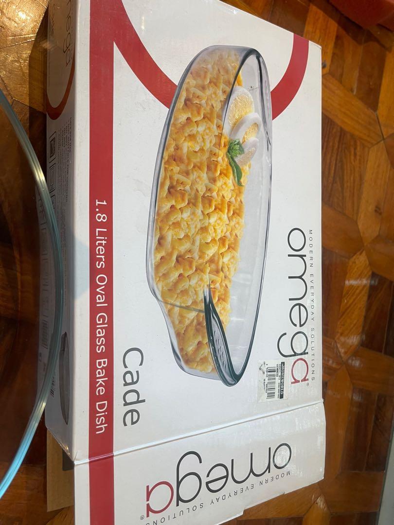 Glass bake disk by omega 1.6 liter, Furniture & Home Living ...