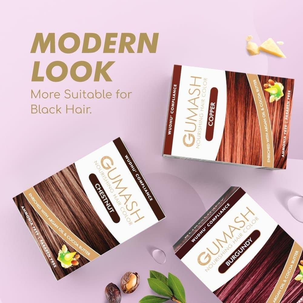 GUMASH HALAL HAIR DYE / WUDHU FRIENDLY / WHITE HAIR / UBAN, Beauty ...