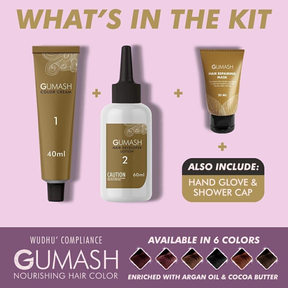GUMASH HALAL HAIR DYE / WUDHU FRIENDLY / WHITE HAIR / UBAN, Beauty ...