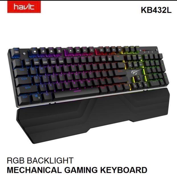 HAVIT HV-KB432L COMBO GAMING KEYBOARD, Computers & Tech, Parts ...