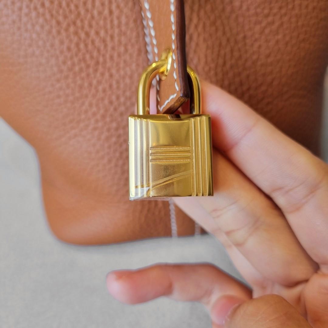 Hermes Picotin 18 Gold with Gold Hardware, Luxury, Bags & Wallets on ...