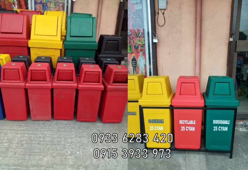 Hooded Trash Bin Segregation Bin, Furniture & Home Living, Cleaning ...