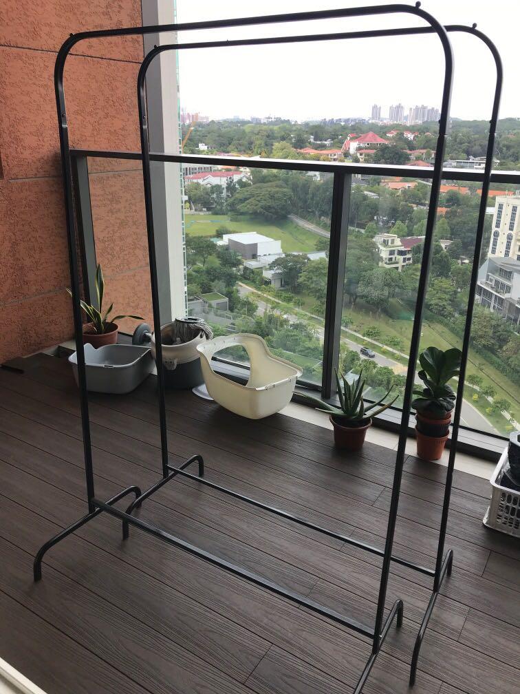 Ikea clothes rack, Furniture & Home Living, Home Improvement ...