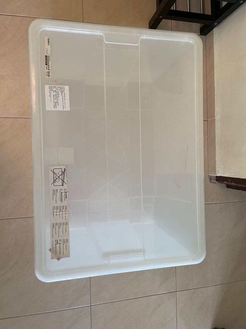 IKEA SAMLA storage box large, Furniture & Home Living, Home Improvement ...