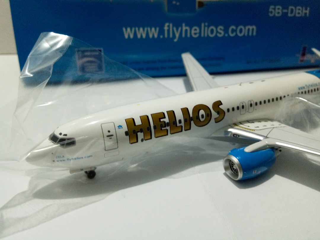 Inflight 200 Helios Boeing 737-800 1/200 scale Fly Helios, Hobbies ...