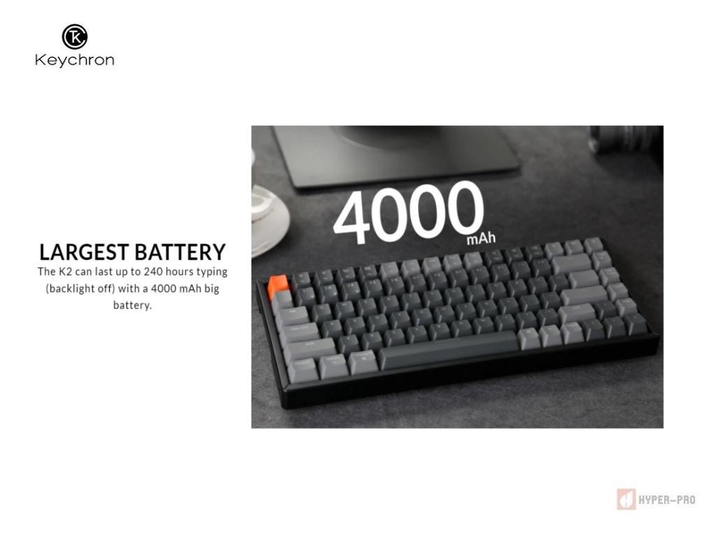 Keychron K2 Wireless Mechanical RGB Backlight Aluminum Keyboard ...
