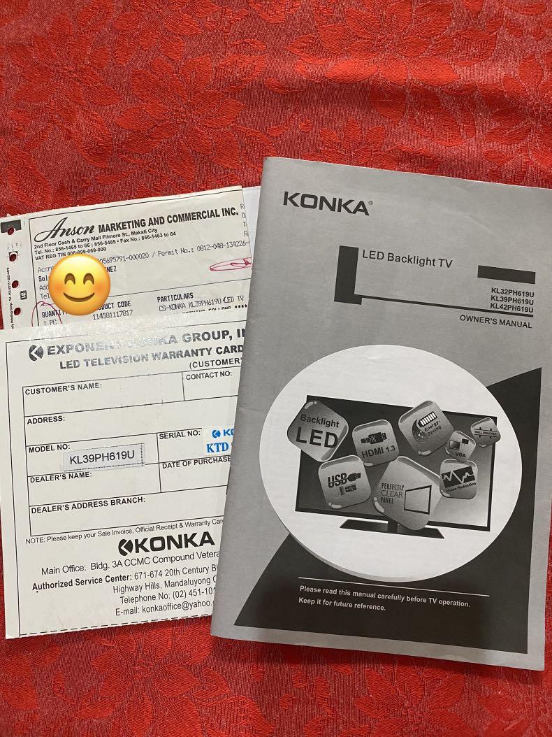 KONKA LED backlight TV, TV & Home Appliances, TV & Entertainment, TV on ...