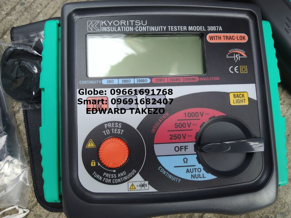 Kyoritsu Digital Insulation/Continuity Tester with Backlight ...