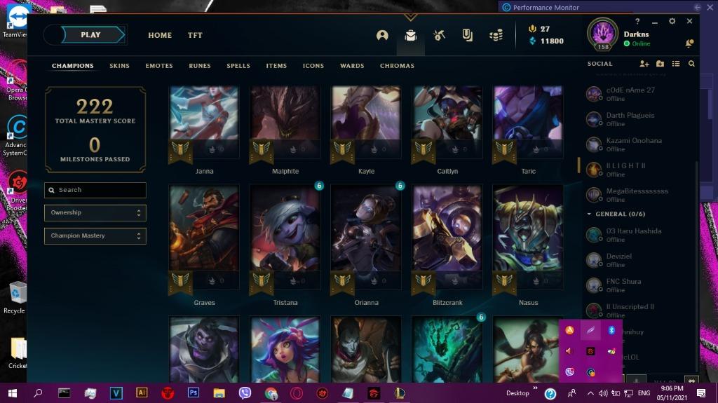 league of legends acc, Video Gaming, Video Game Consoles, Others on ...