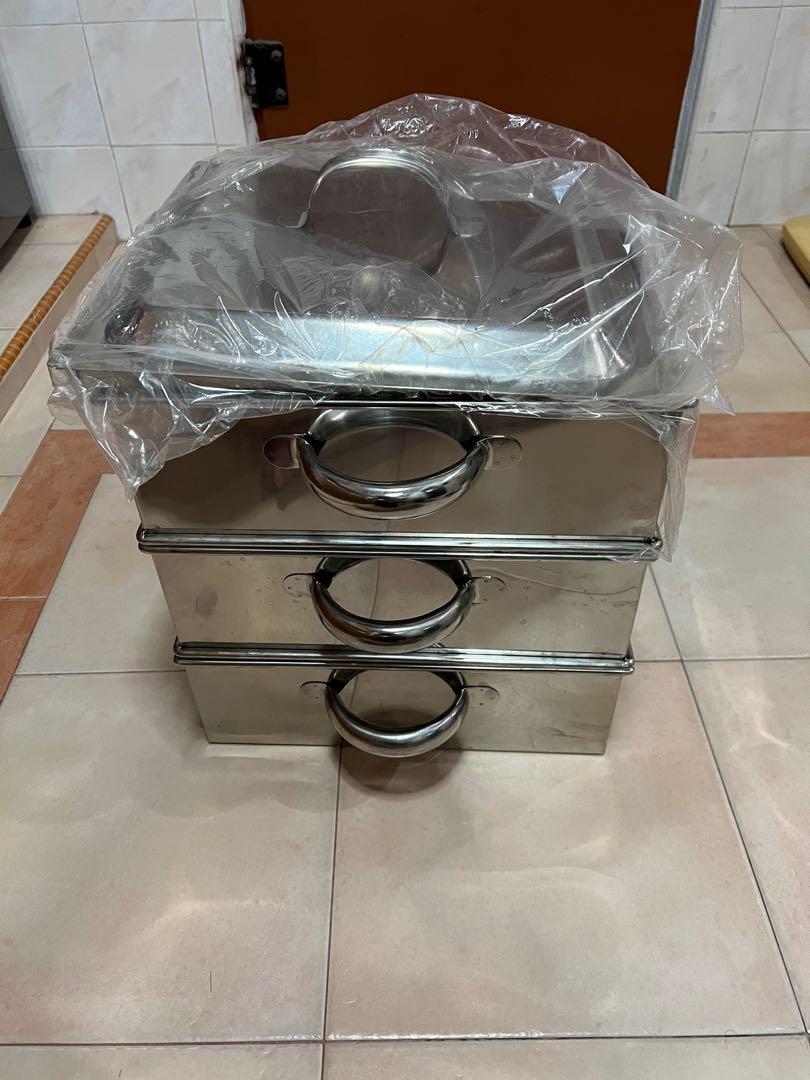 Metal steamer (square shaped), Furniture & Home Living, Kitchenware ...