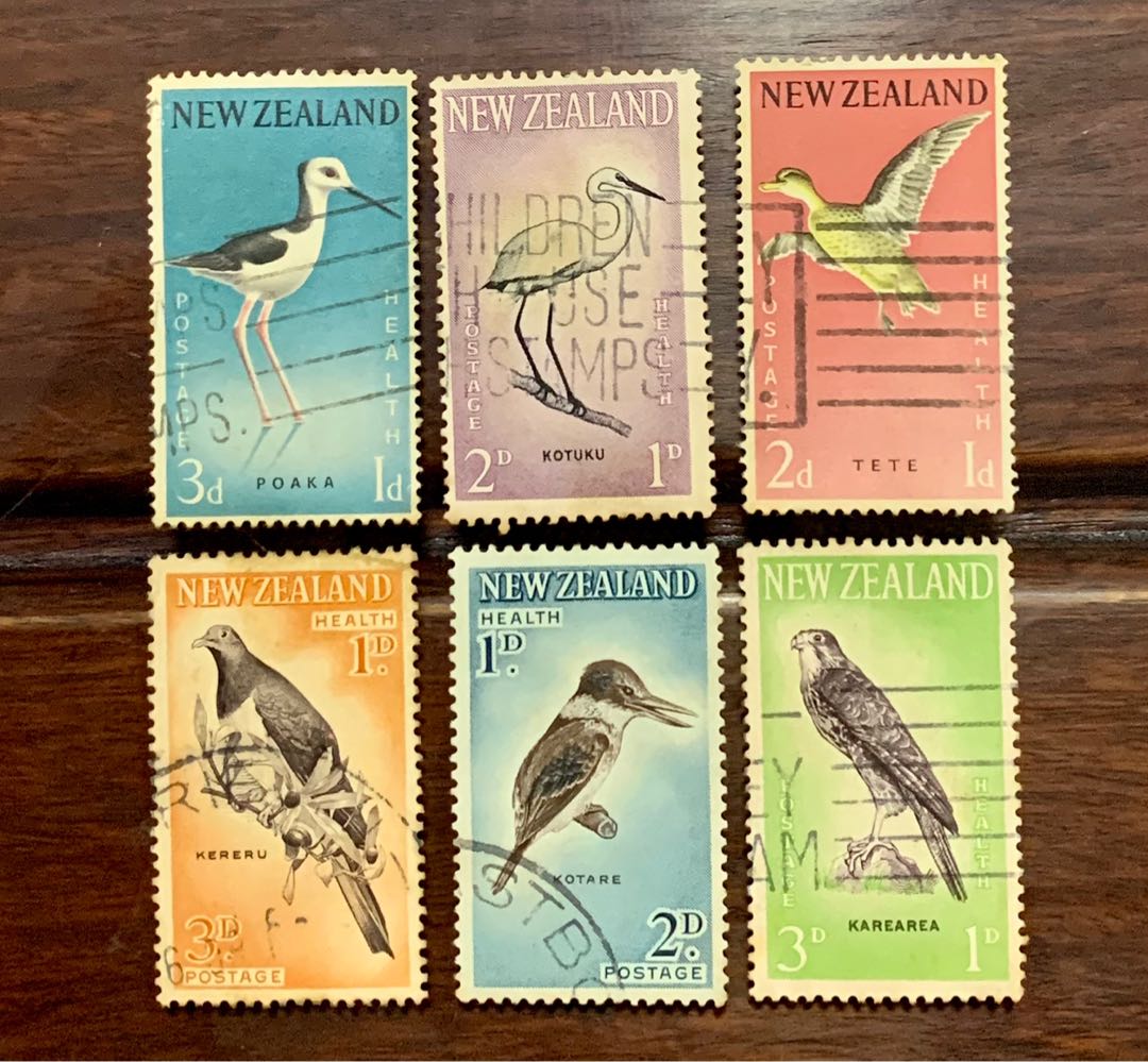 New Zealand early birds stamps series 6v, Hobbies & Toys, Memorabilia ...