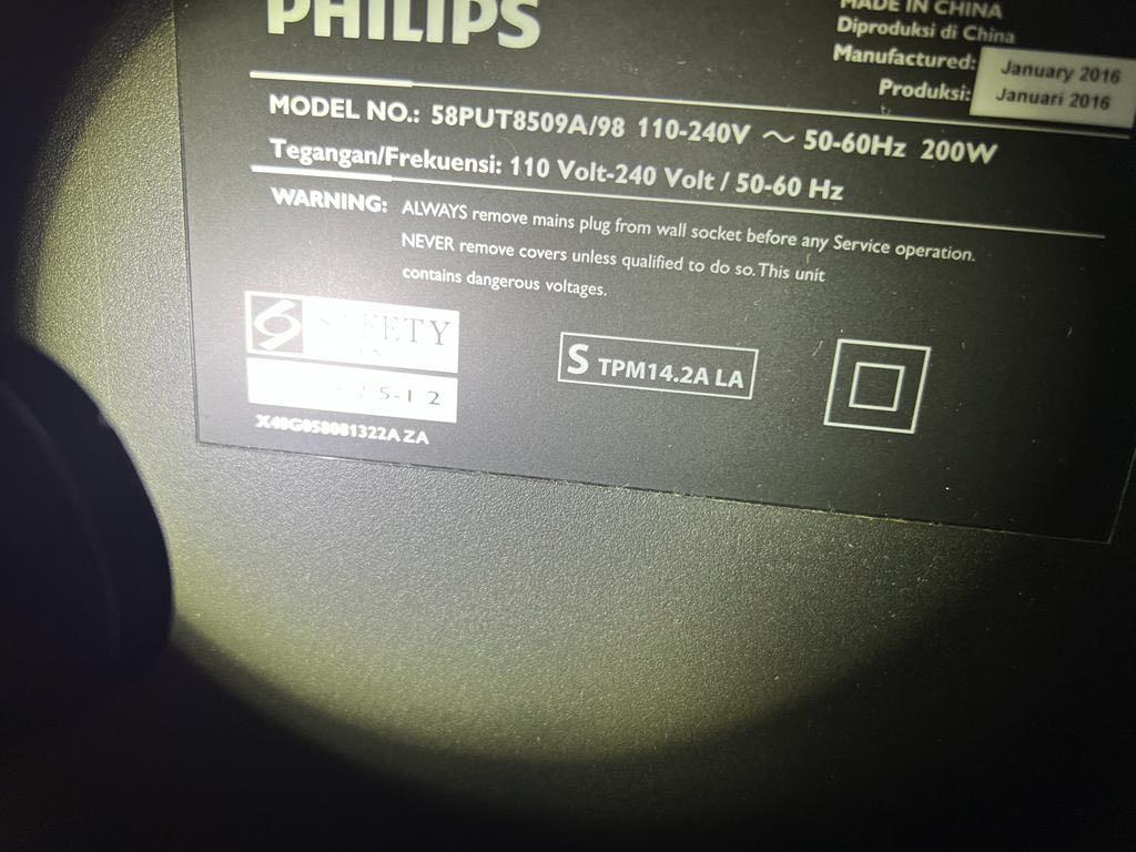 Philips 55 inch TV, TV & Home Appliances, TV & Entertainment, TV on ...