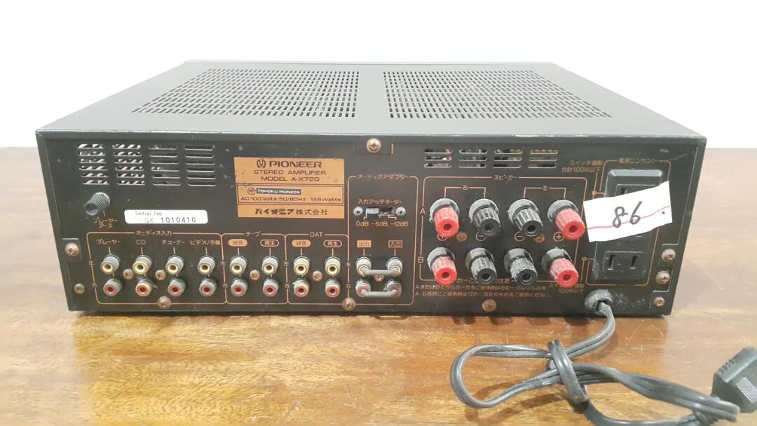 Pioneer AX720 Stereo Integrated Amplifier CD Direct Only, Audio ...