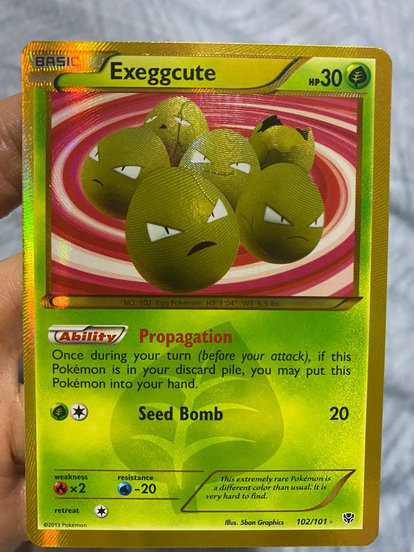 Pokemon card Exeggcute 102/101, Hobbies & Toys, Toys & Games on Carousell