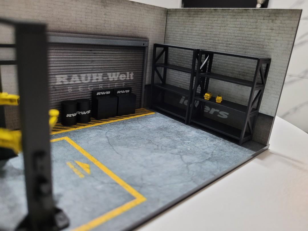 Porsche RWB Diorama for Mini GT, Tomica, Hot Wheels, Matchbox, Inno64 ...