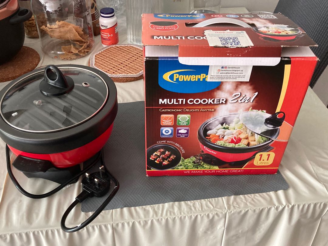 Powerpac Multi Cooker 2 in 1, TV & Home Appliances, Kitchen Appliances ...