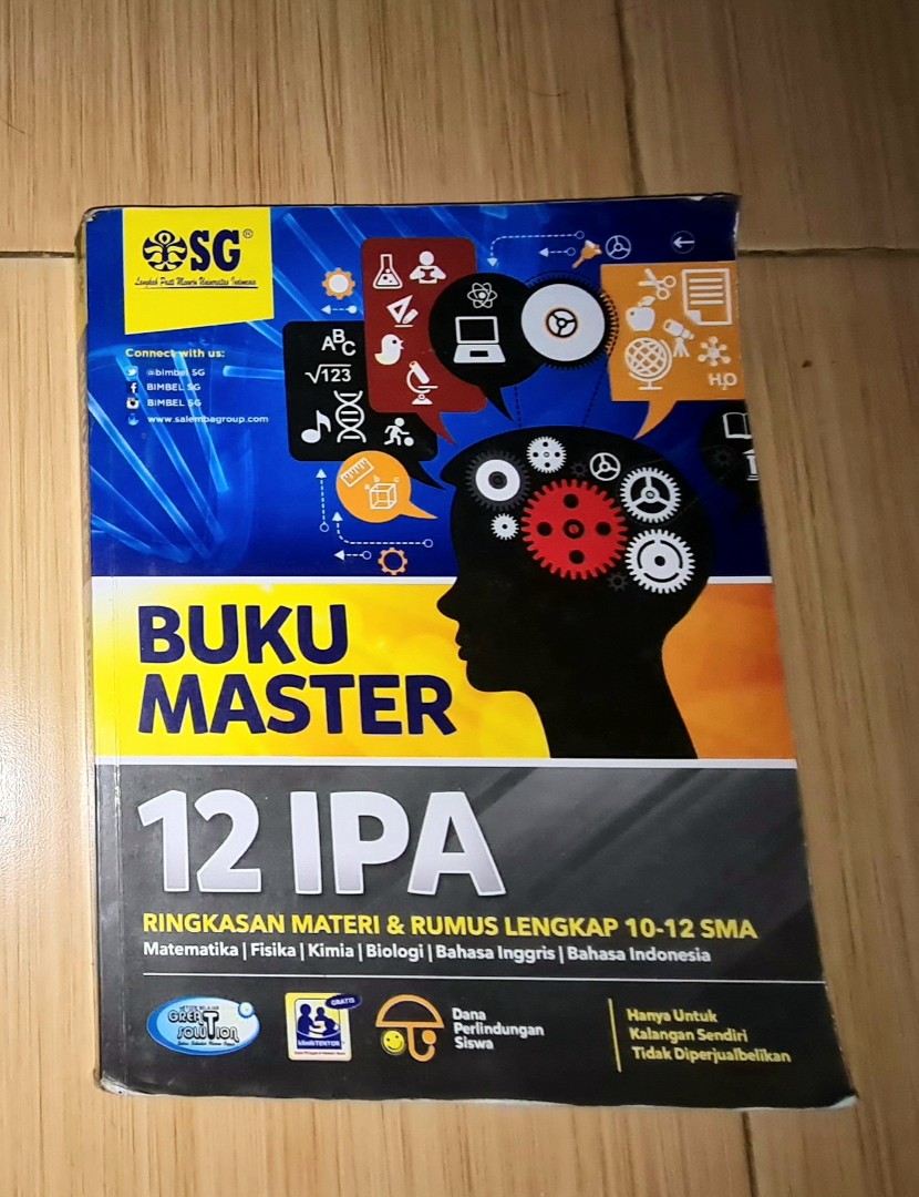 [PRELOVED] BUKU SALEMBA GROUP SG BUKU MASTER UNTUK KELAS 12 IPA RINGKASAN MATERI & RUMUS LENGKAP ...