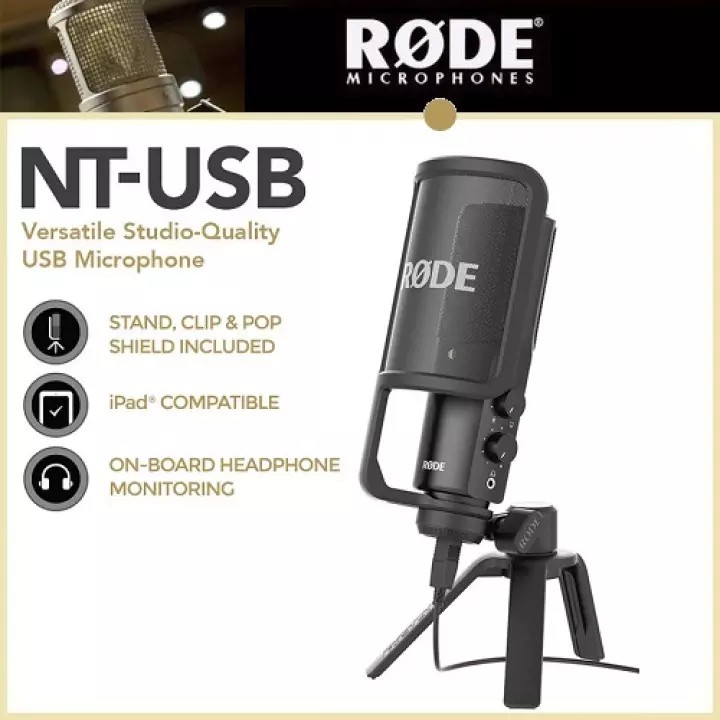Rode NT-USB, Audio, Microphones on Carousell