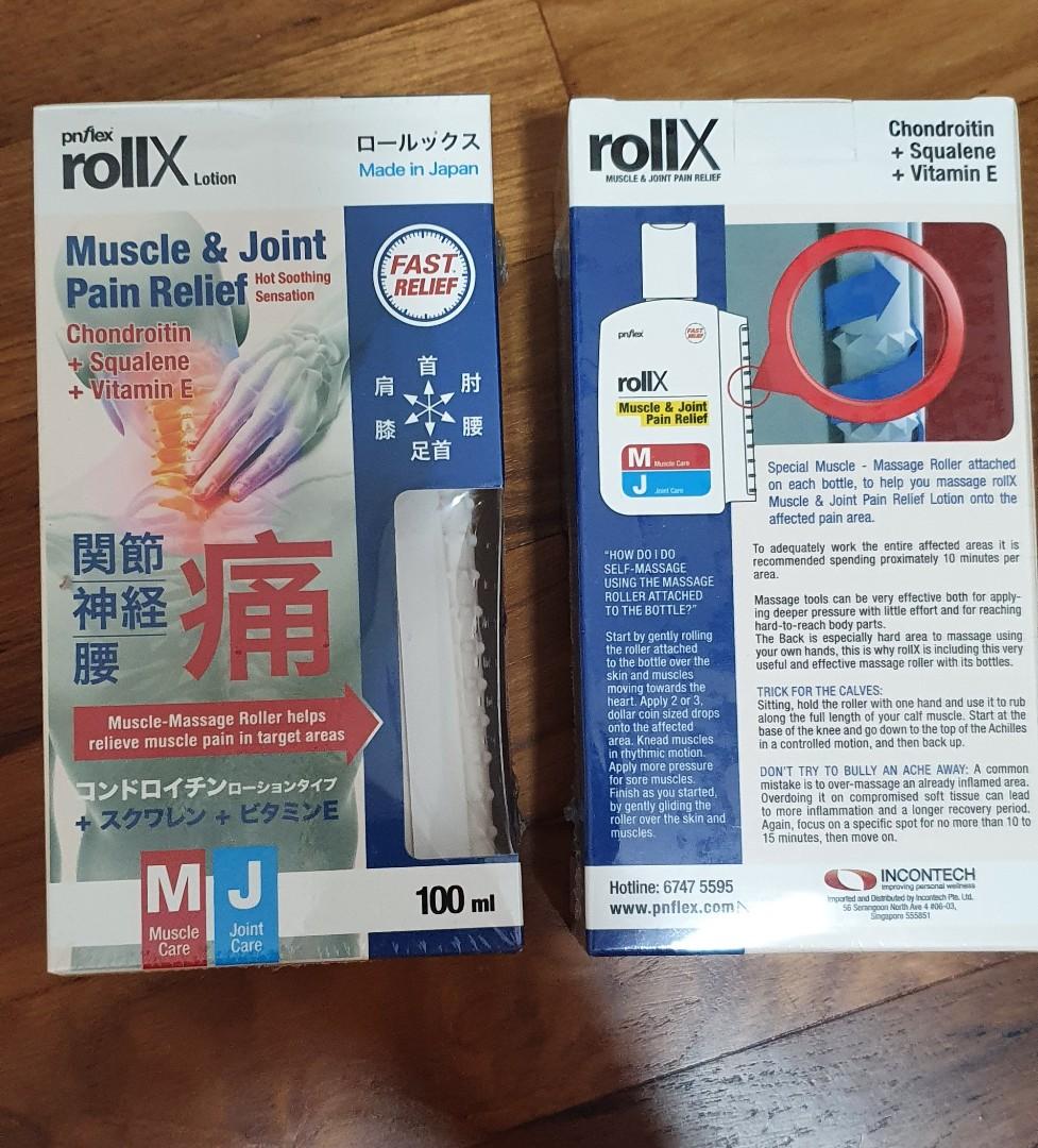 Rollx Lotion for Muscle and Joint Pain Relief, Health & Nutrition ...