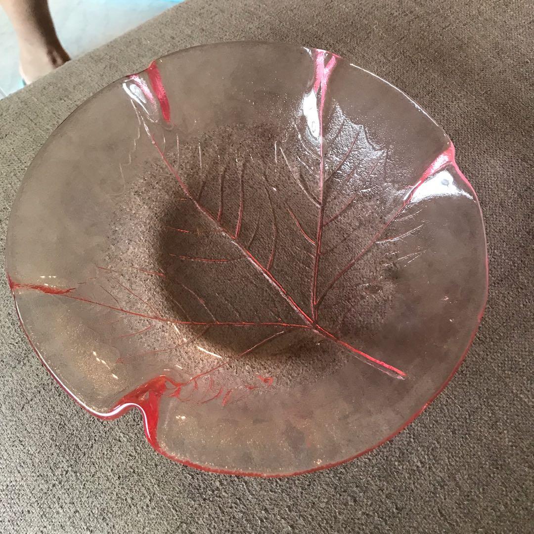 Sasaki Pink Crystal bowl, Furniture & Home Living, Kitchenware ...