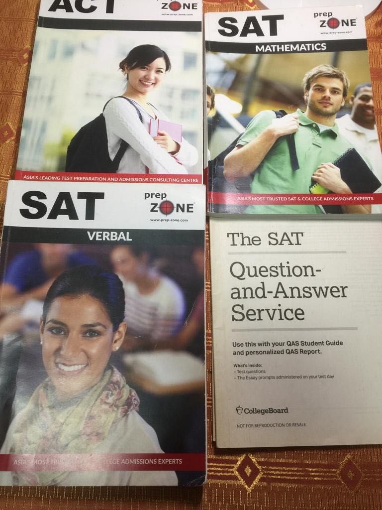 SAT Prepzone ACT Study Guide Assessment Book Students Math and English ...