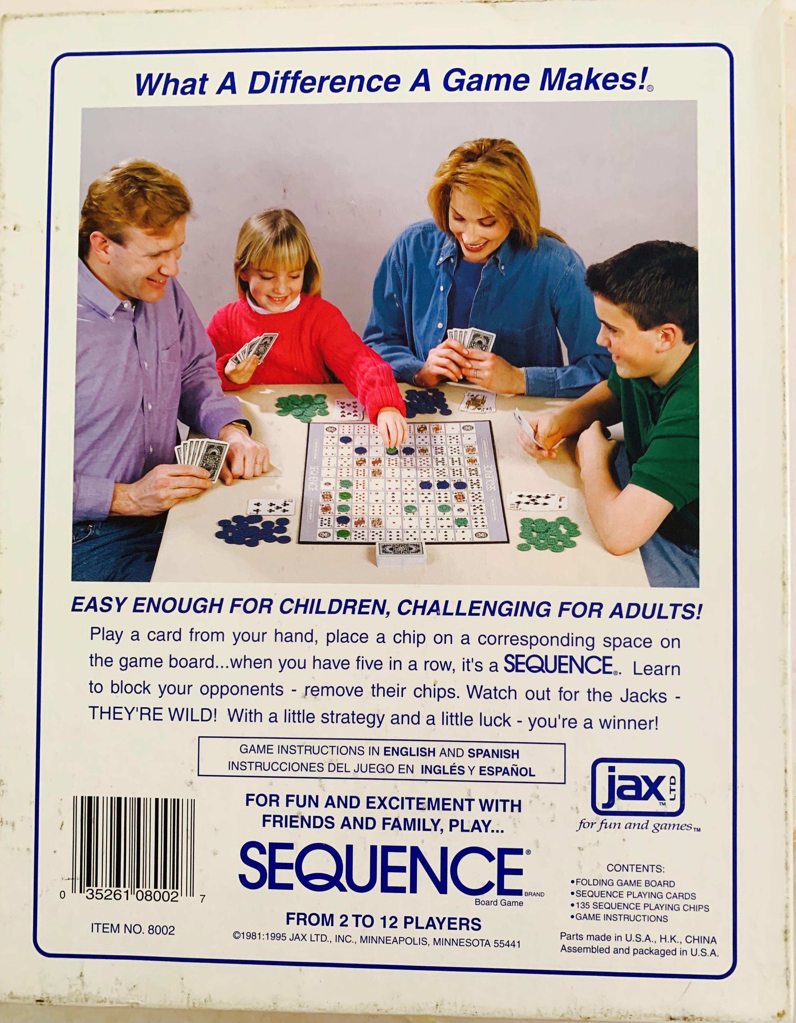 Sequence Board Game, Hobbies & Toys, Toys & Games on Carousell