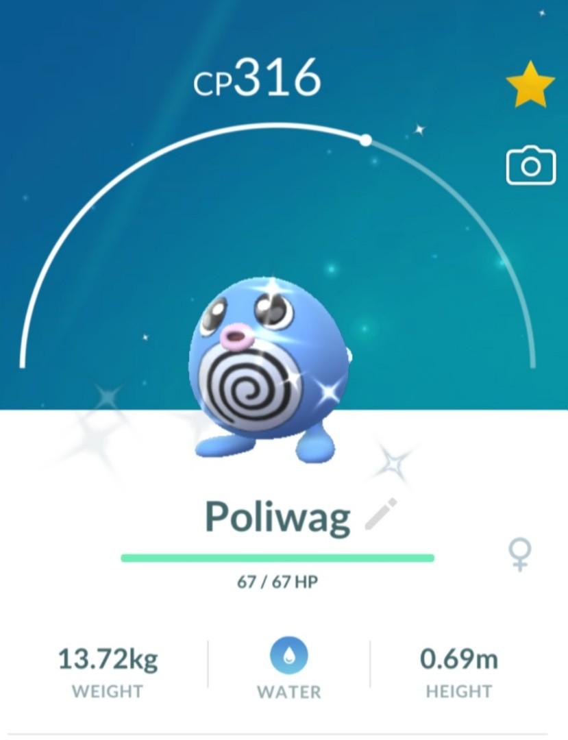 Shiny Poliwag: Pokemon Go, Video Gaming, Gaming Accessories, In-Game ...