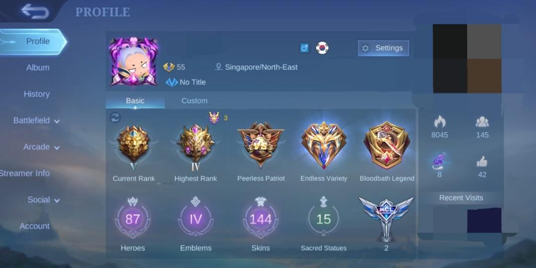 Stacked MLBB ACC 100% SAFE High WinRate!, Video Gaming, Gaming ...
