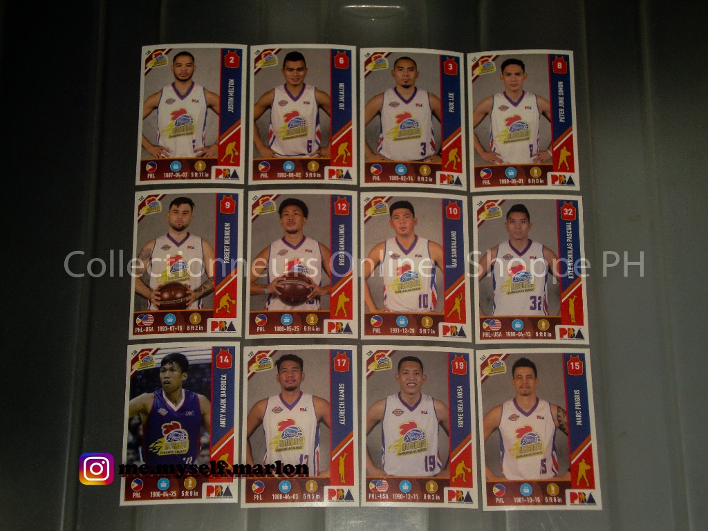 Stickito PBA Sticker cards Magnolia Hotshots Pambansang Manok, Hobbies ...