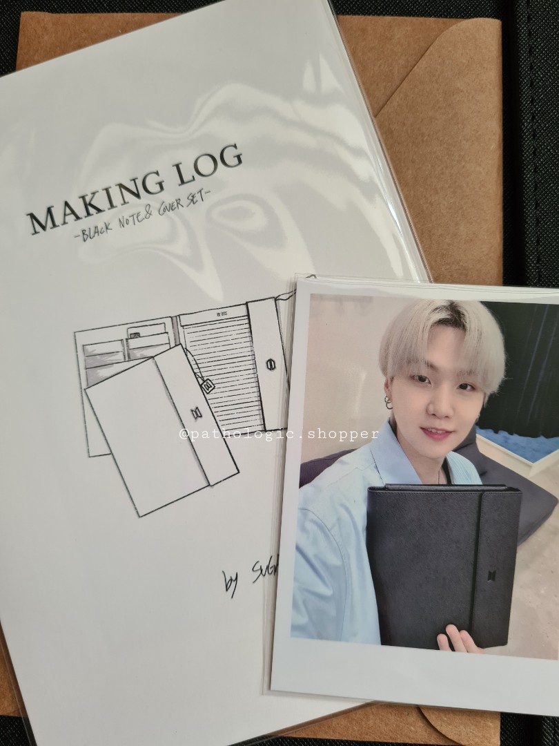 SUGA Artist Made by BTS PC & Note cover Making Log ONLY, Hobbies & Toys ...