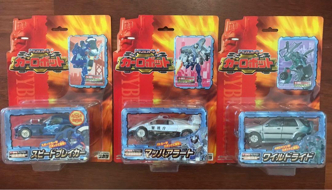 Takara Transformers Cybertron RID Car Robots C-002 Wilde Ride C-003 ...