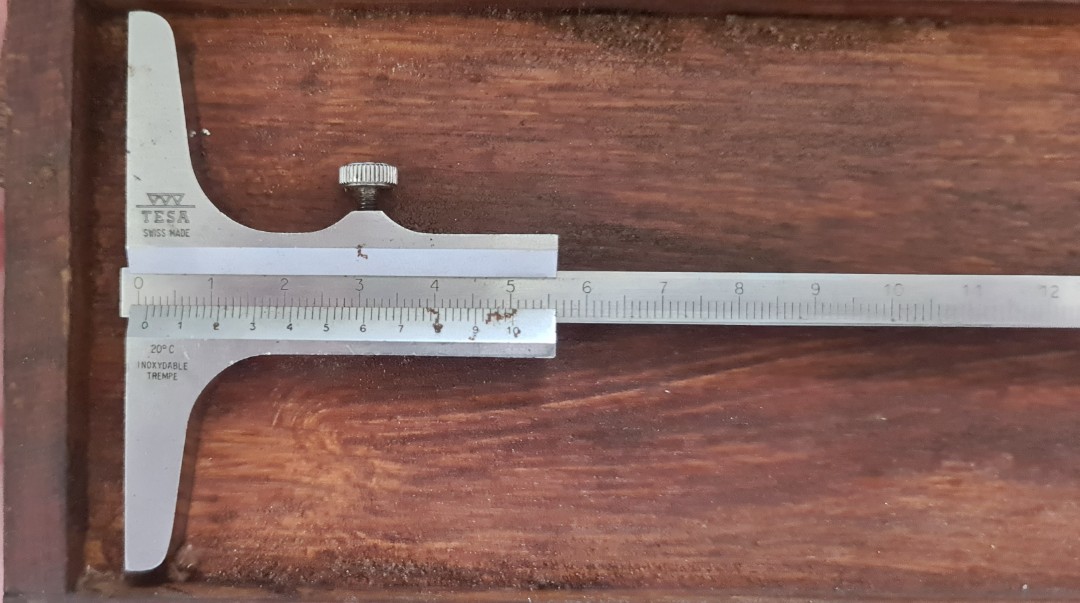 Tesa vernier depth gauge with Box - Orginal Swiss Made, Furniture ...