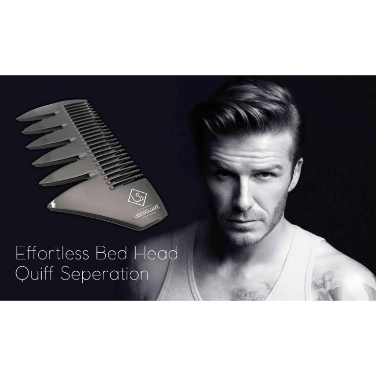 "The Shuriken" Quiff Comb By Ubersuave, Beauty & Personal Care, Men's ...