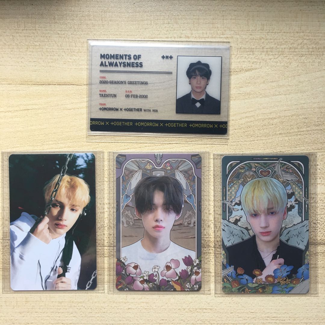 TXT TAEHYUN SG20 ID CARD SET, Hobbies & Toys, Memorabilia ...