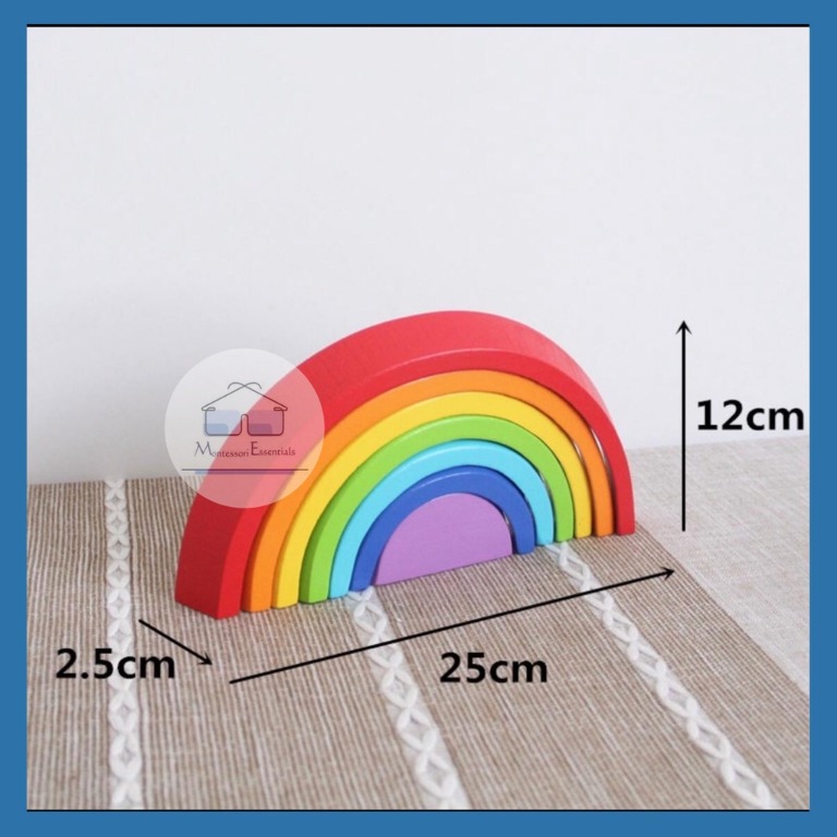 Wooden Stacking Rainbow 25cm First Birthday Gift Toys Toys & Games etna ...