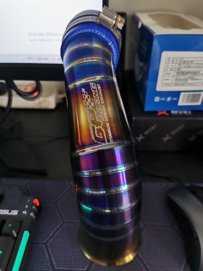 XMAX 300 REAL TITANIUM Air intake pipe., Motorcycles, Motorcycle ...