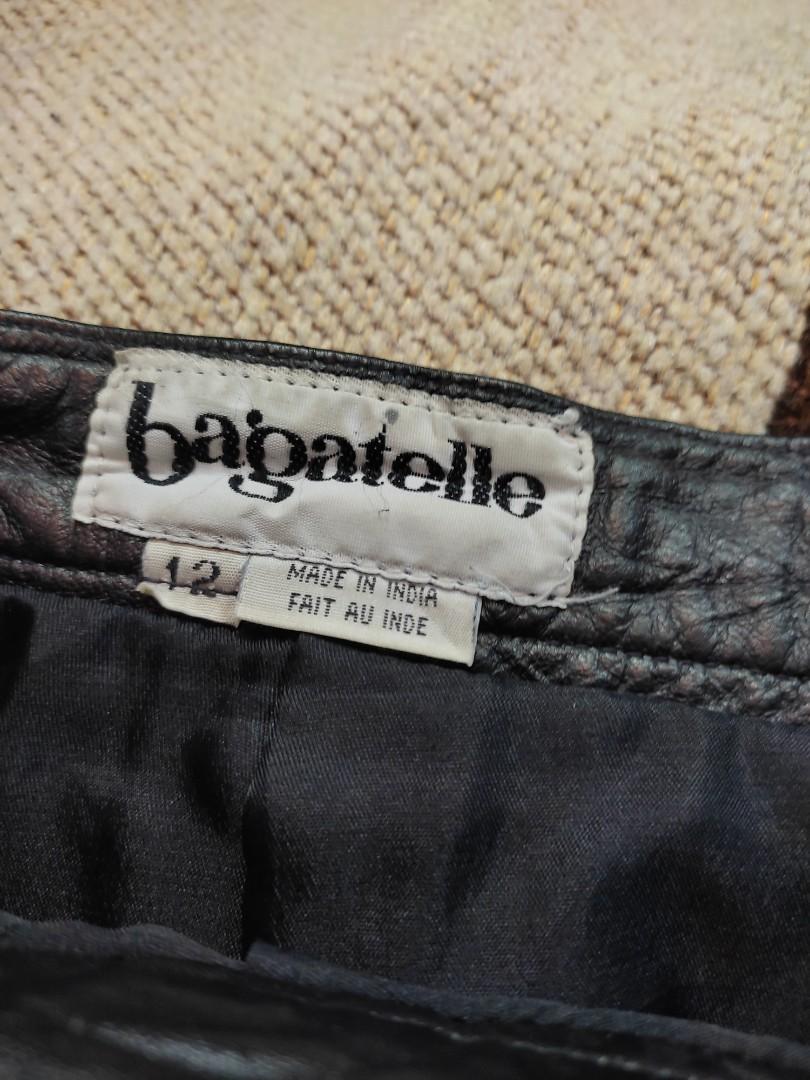 80s Rebel style Bagatelle genuine leather skirt, Women's Fashion ...
