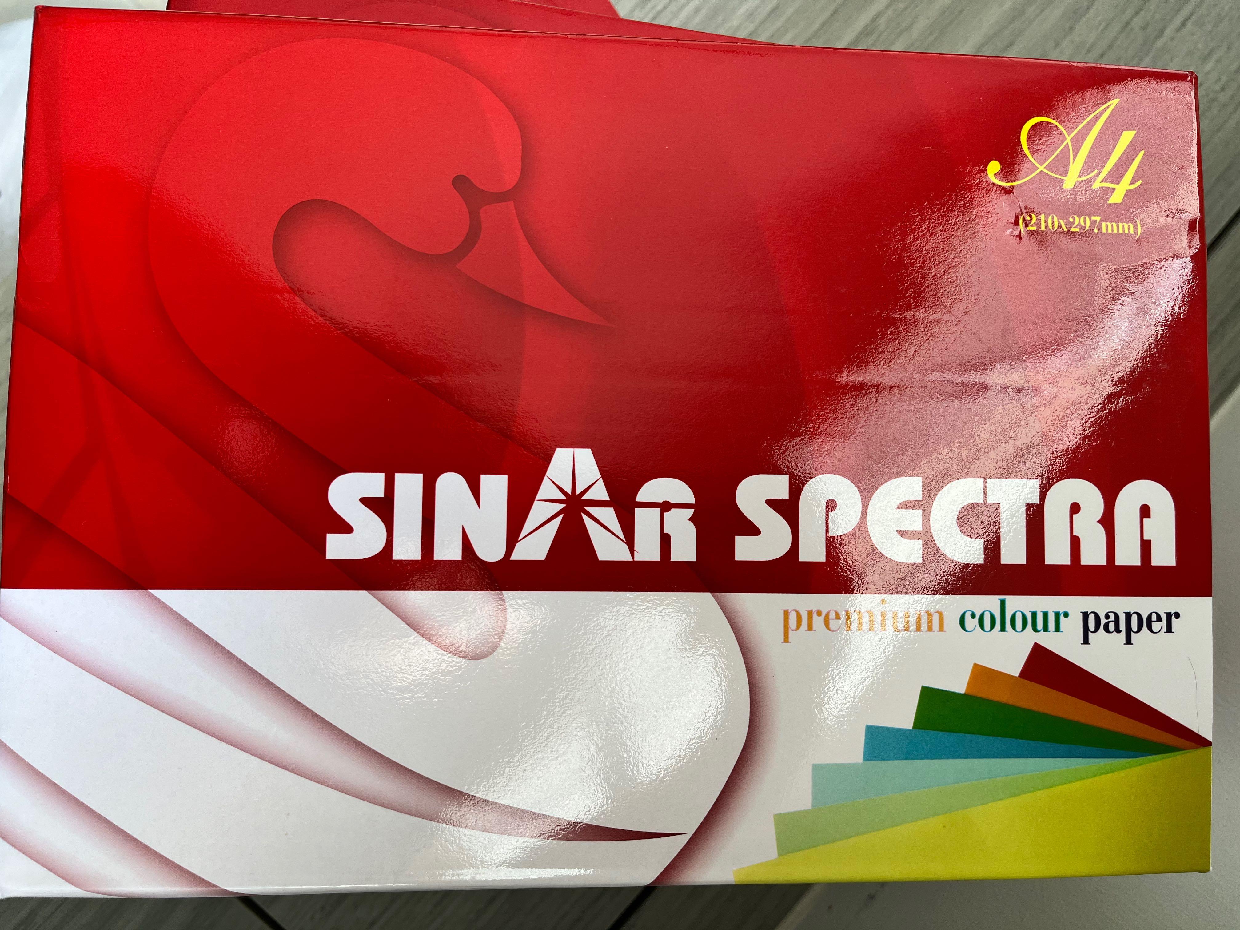 A4 Sinar Spectra Premium Colour Paper, Hobbies & Toys, Stationery ...
