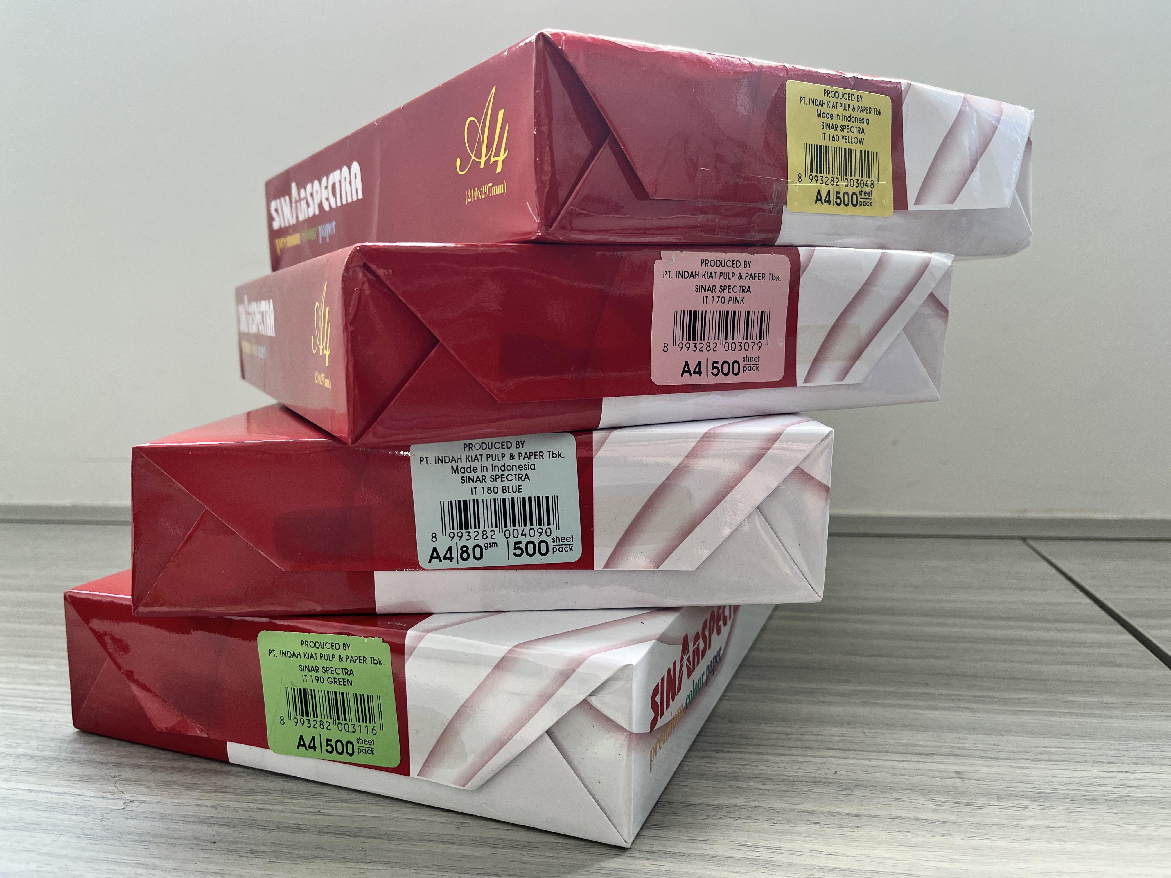 A4 Sinar Spectra Premium Colour Paper, Hobbies & Toys, Stationery ...