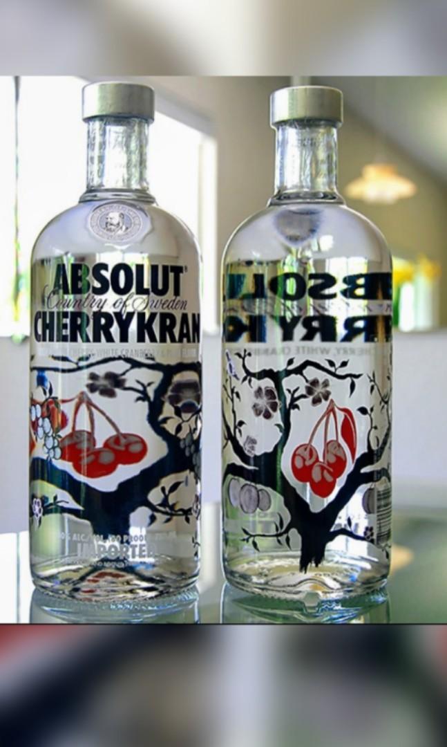 Absolut Cherry Kran Vodka Gin, Food & Drinks, Beverages on Carousell