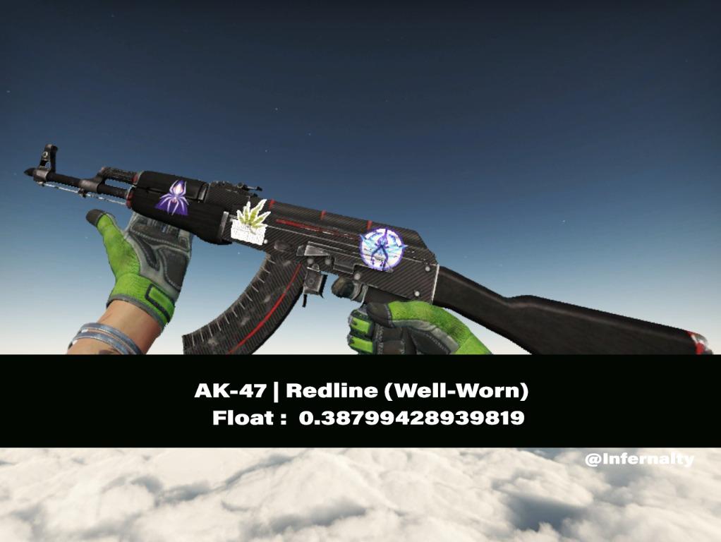 AK-47 Redline WW CSGO SKINS KNIVES, Video Gaming, Gaming Accessories ...
