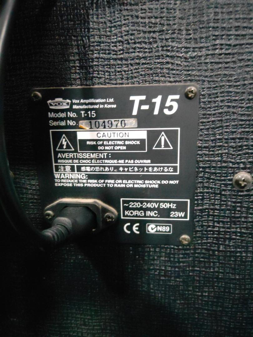 Bass amplifier Vox t-15, Hobbies & Toys, Music & Media, Musical Instruments on Carousell