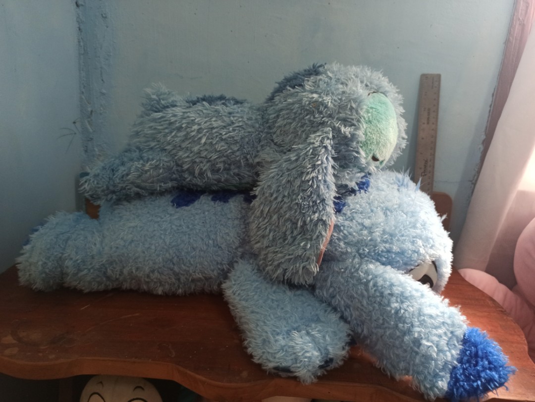 Big Sleeping Furry Stitch SET, Hobbies & Toys, Toys & Games on Carousell
