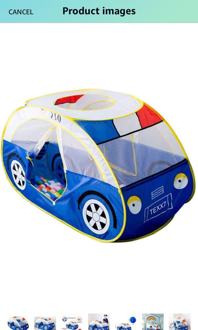 *NEW* Blue police car play tent / ball pit for kids (indoor/outdoor ...