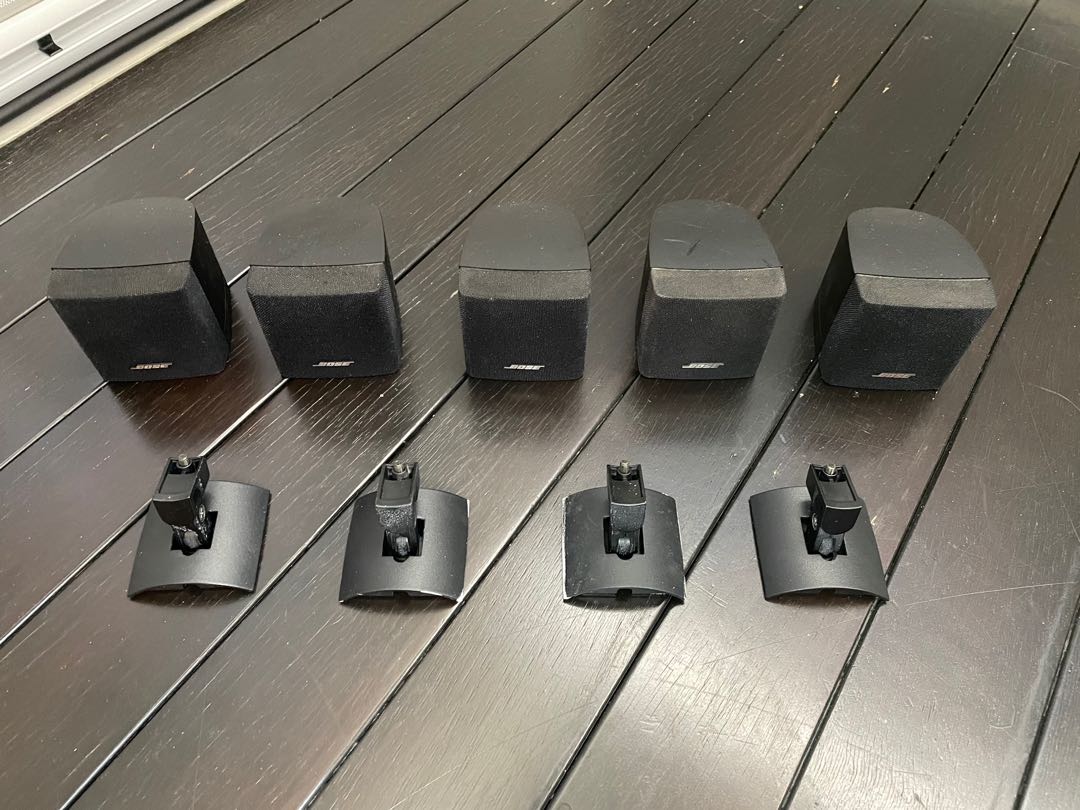 Bose Jewel Cube Speakers set of 5 with wall brackets, Audio, Soundbars, Speakers & Amplifiers on ...