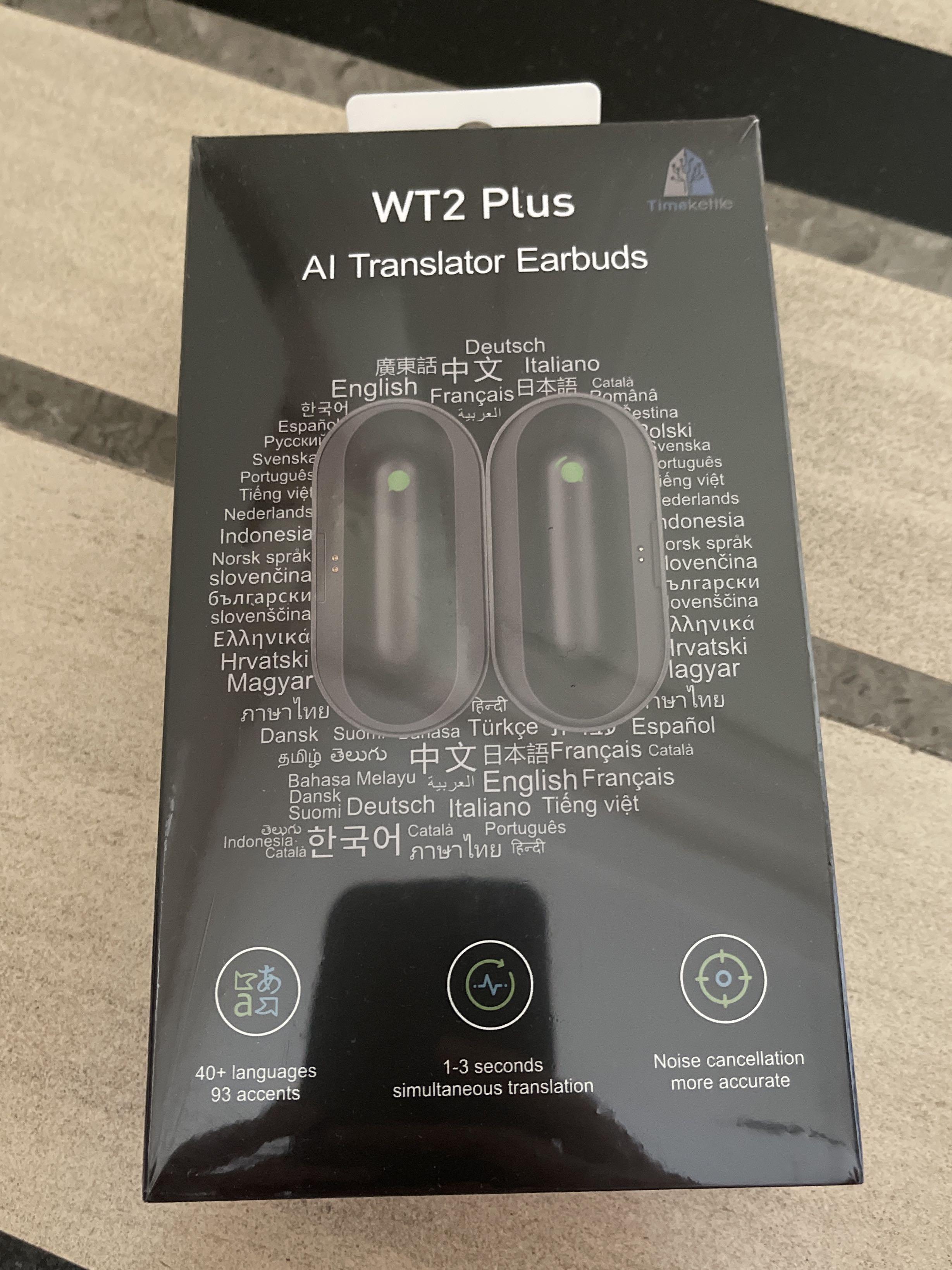 Brand new in box Timekettle WT2 Plus AI Translator Earbuds, Audio, Earphones on Carousell